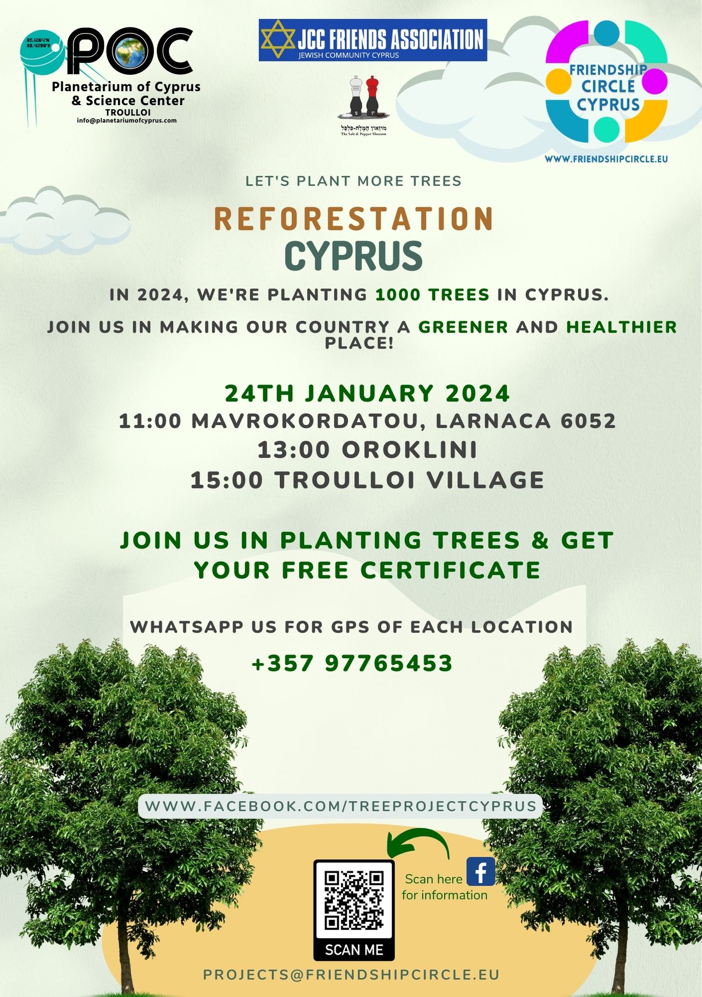 1000 Trees in Cyprus 2024 • Jewish Community Cyprus
